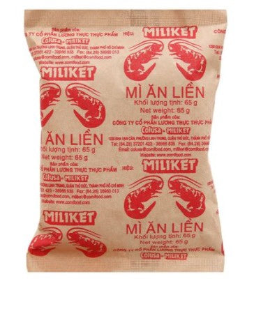 Miliket Instant Noodles With Shrimp Flavor蝦味方便麵 Mi 2 Tom 65g x 1 – Asia ...