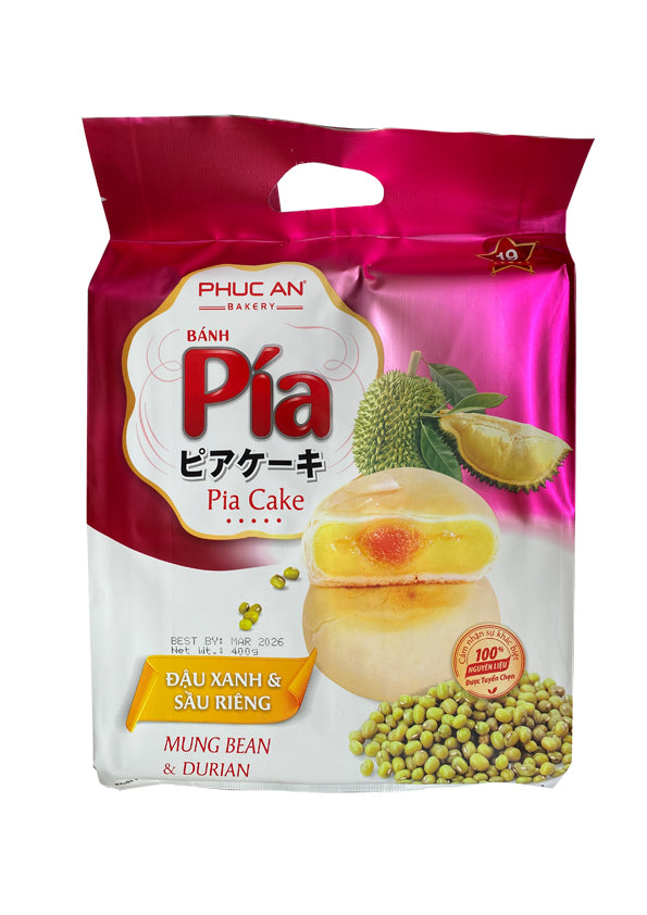 Phuc An Pia Cake Mung Bean Durian (1 Yolk) Banh Pia Dau Xanh Sau Rieng ...