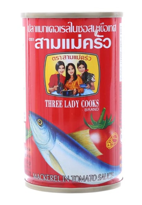 3 Lady cooks Mackerel in tomato Sauce 番茄鯖魚 Xot & Huong vi dam da hon 1 ...