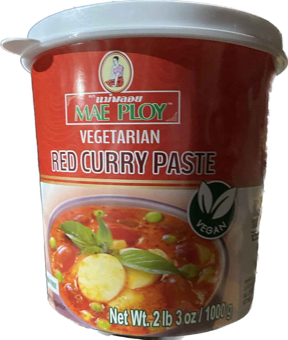 Mae Ploy (Vegetarian) Red Curry Paste（素食）紅咖喱醬 Sot Cari Do Chay 1KG x 1 – Asia Superstore