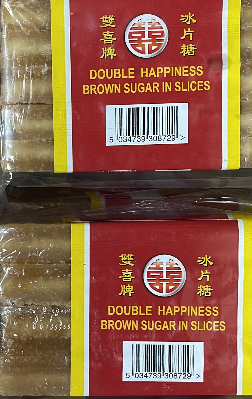 08729 Double Happiness Brown Sugar in Pieces 雙囍 冰片糖 Duong nau 400g x1 ...