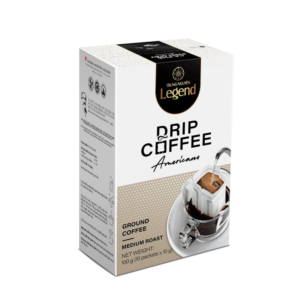 Trung Nguyen Legend Drip Coffee Americano 美式滴漏咖啡 (10gx10Packs) 100gx1 ...