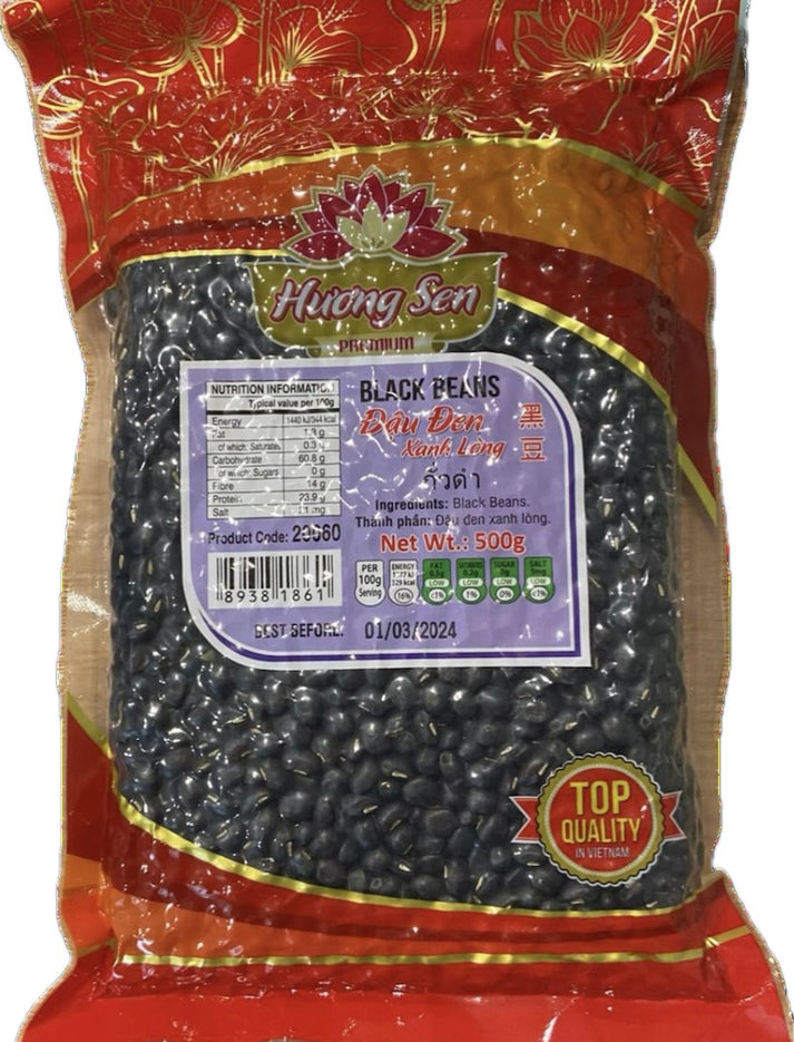 20060 Huong Sen Black Beans绿心黑豆 Dau Den Xanh Long 500g x 1 – Asia ...