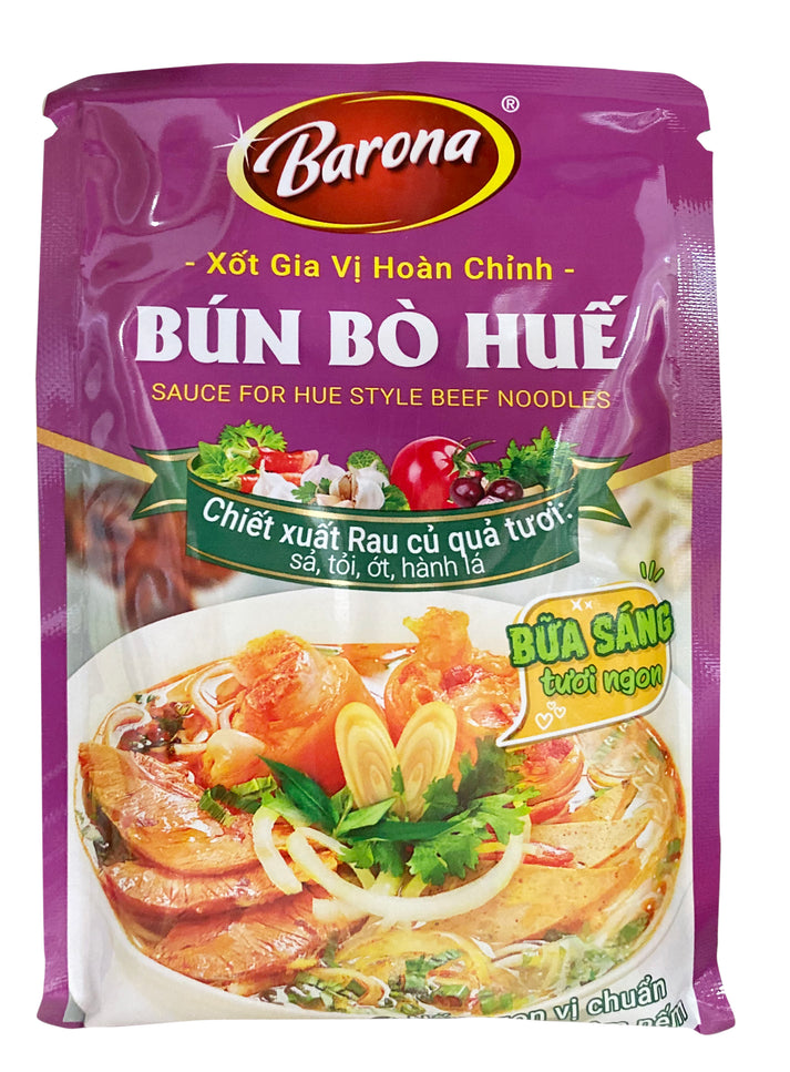 Barona Hue Style Beef Noodles Xot Gia Vi Hoan Chinh Bun Bo Hue 110gr x ...