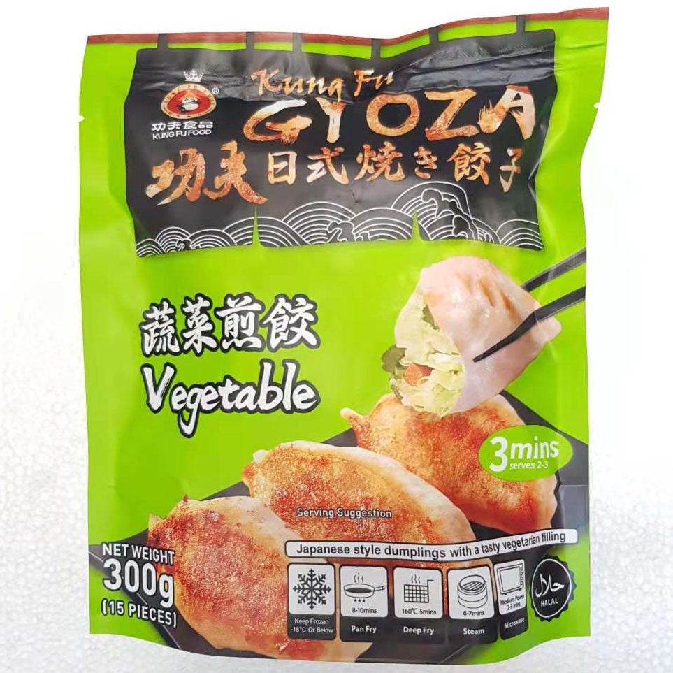 54007 KUNG FU Vegetable Gyoza功夫蔬菜煎餃Banh bao rau cu chien 300g x1 – Asia ...