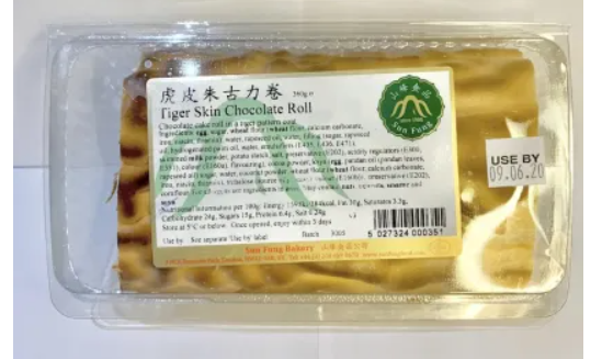00351 Sun Fung Tiger Skin Chocolate Roll 山峰朱古力虎皮 Banh Cuon Socola Da H ...