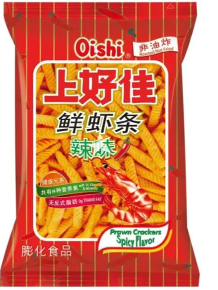 Oishi OS Prawn Cracker Snack-Chilli上好佳鮮蝦條-辣味 Phong Tom 40g x 20 – Asia ...