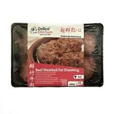 Delico Steamed Beef Balls (M) 超群鮮竹牛肉 Bo Vien Delico (M) 8x50g x 20 (bo ...